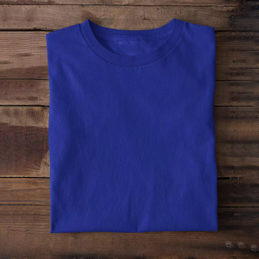 Royal Blue Plain T-Shirt for Women | Love Dky
