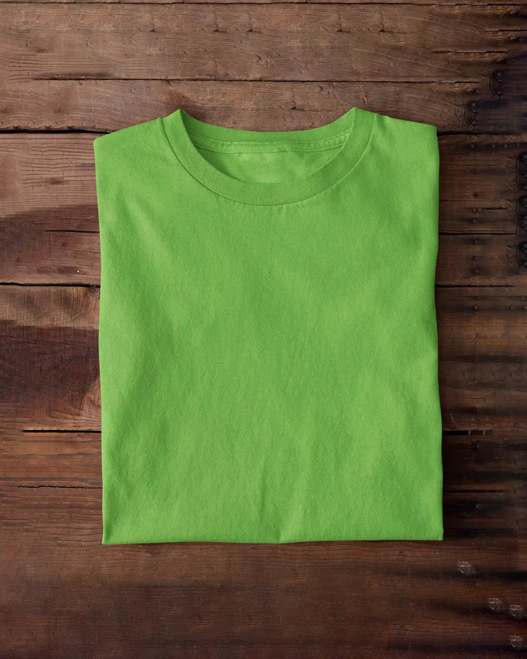 Buy Matcha Plain Cotton T-Shirt for Women Online in India | Love Dky